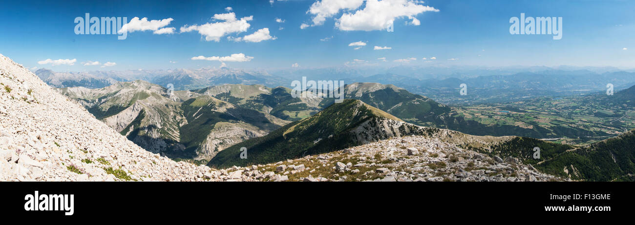 Panoramatic view of Hautes Alpes France Stock Photo - Alamy