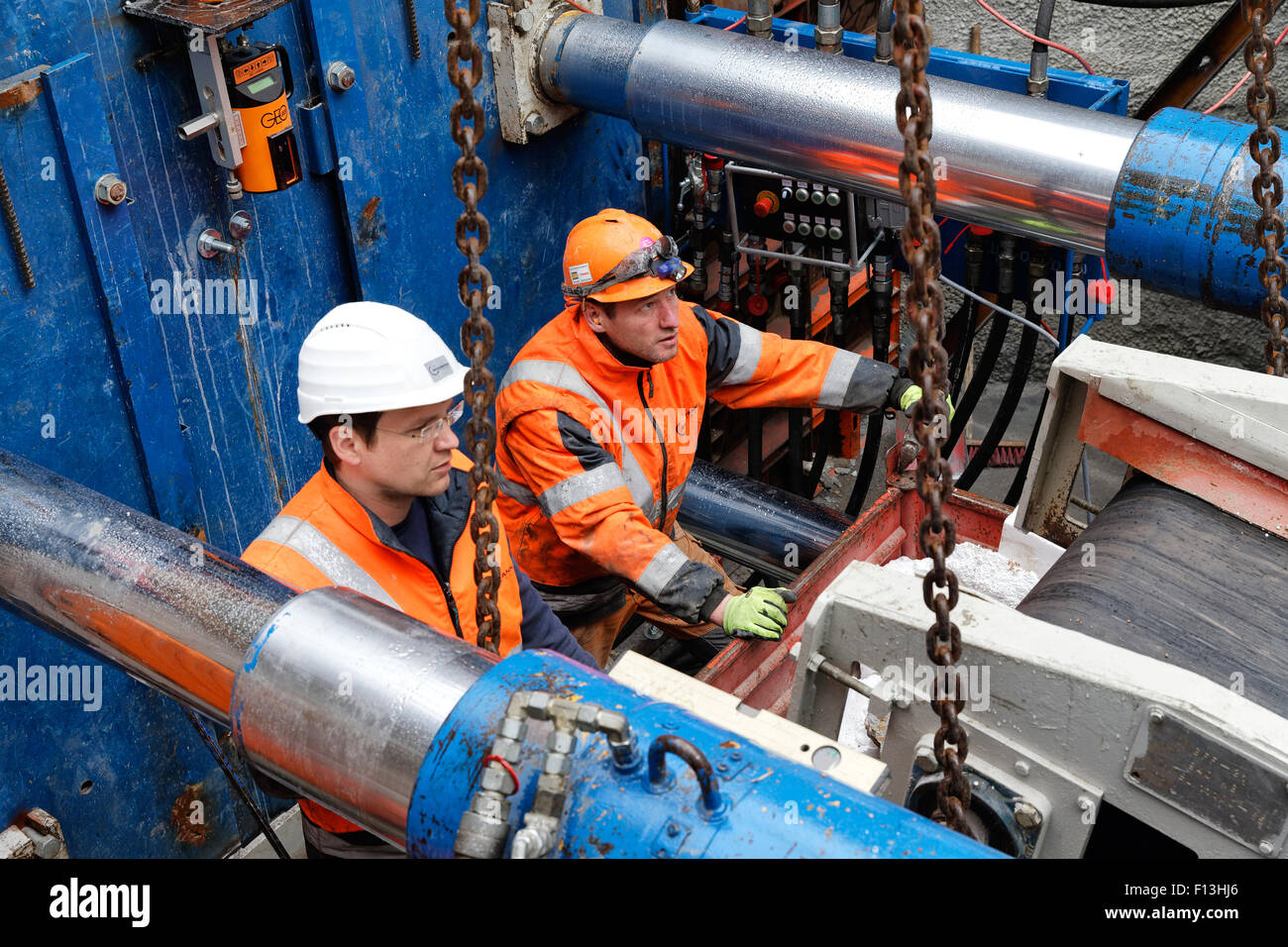 Berlin, Germany, excavation combined sewer Stock Photo - Alamy