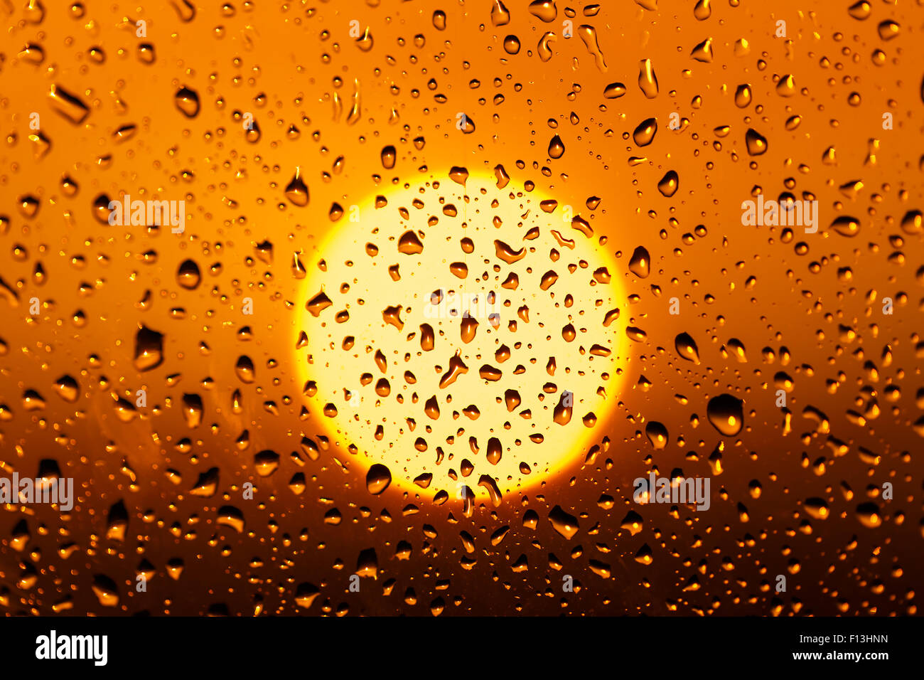 Cold rain drops on window as background Stock Photo - Alamy