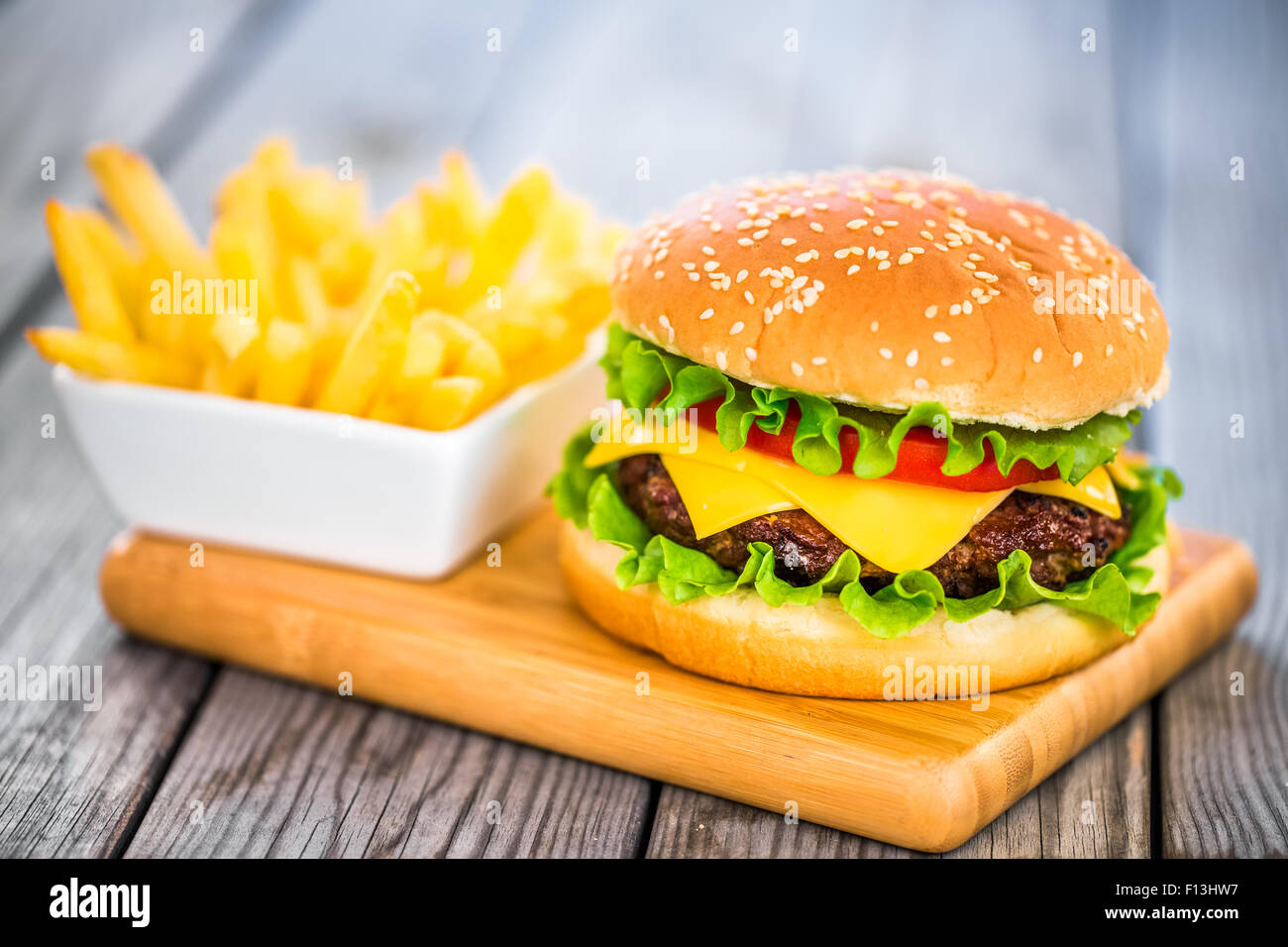American burger bar hi-res stock photography and images - Alamy