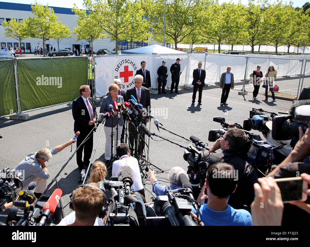 Heidenau, Germany. 26th Aug, 2015. German Chancellor Angela Merkel ...