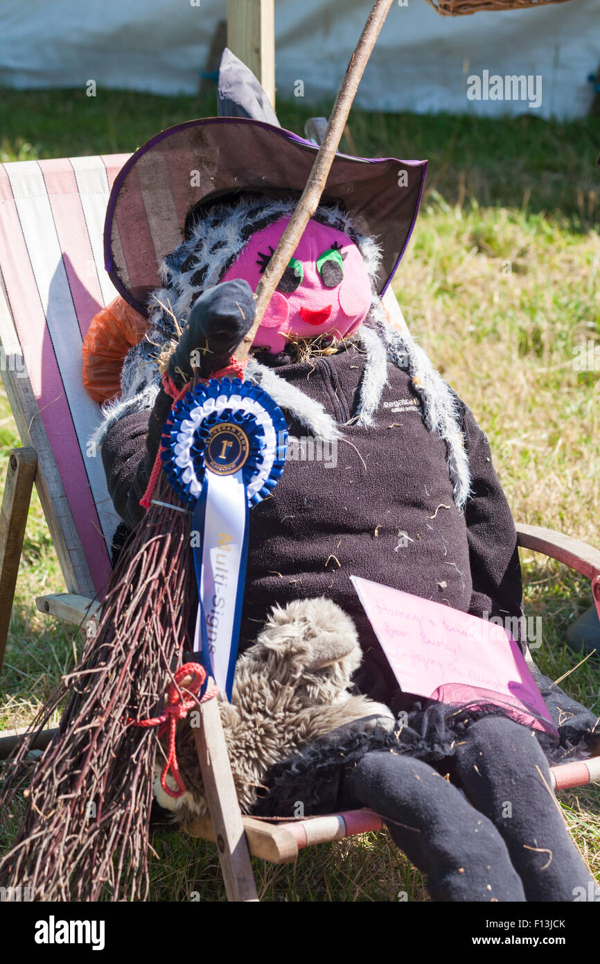 Witch scarecrow having a break from Burley at the Ellingham & Ringwood ...