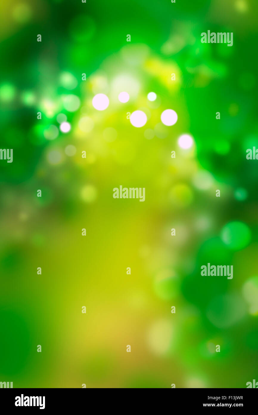 Abstract green bokeh background Stock Photo - Alamy