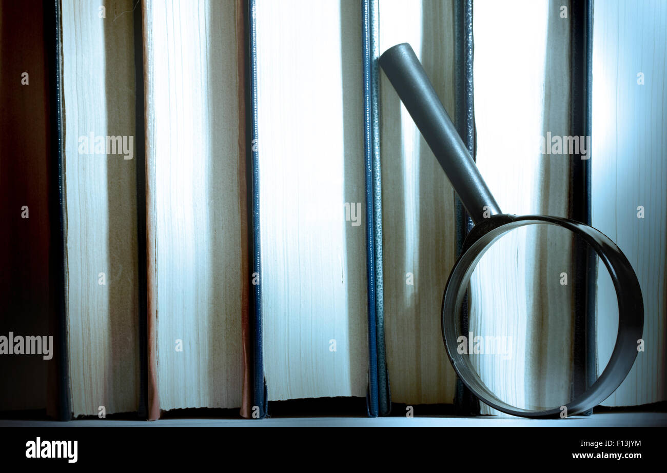 Magnifying glass old document paper hi-res stock photography and images ...