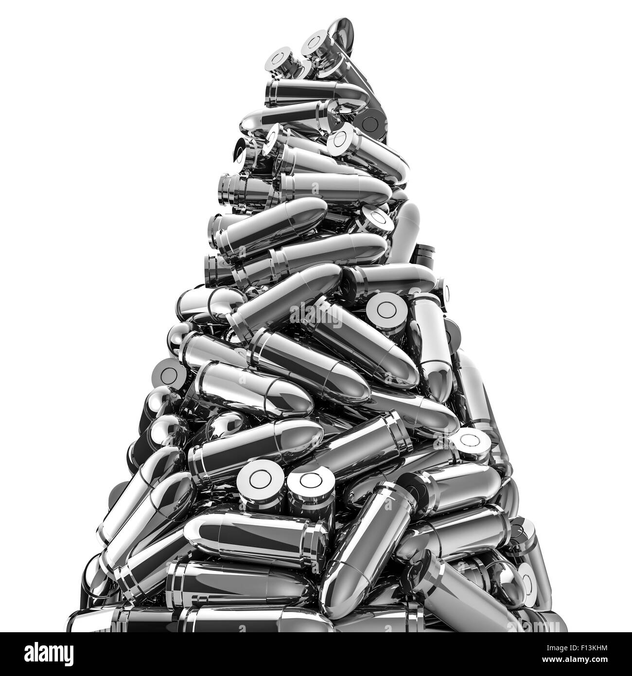 3d render silver bullet Black and White Stock Photos & Images - Alamy