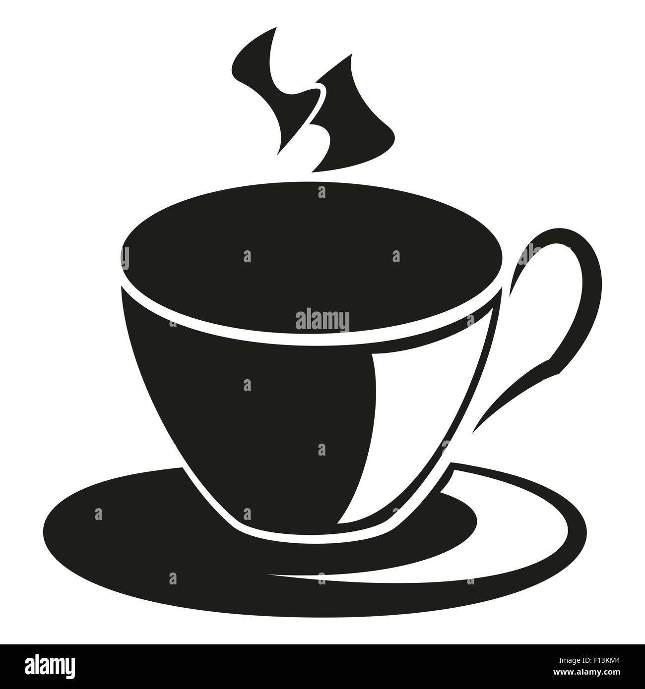 Brown empty coffee cup Stock Vector Images - Alamy