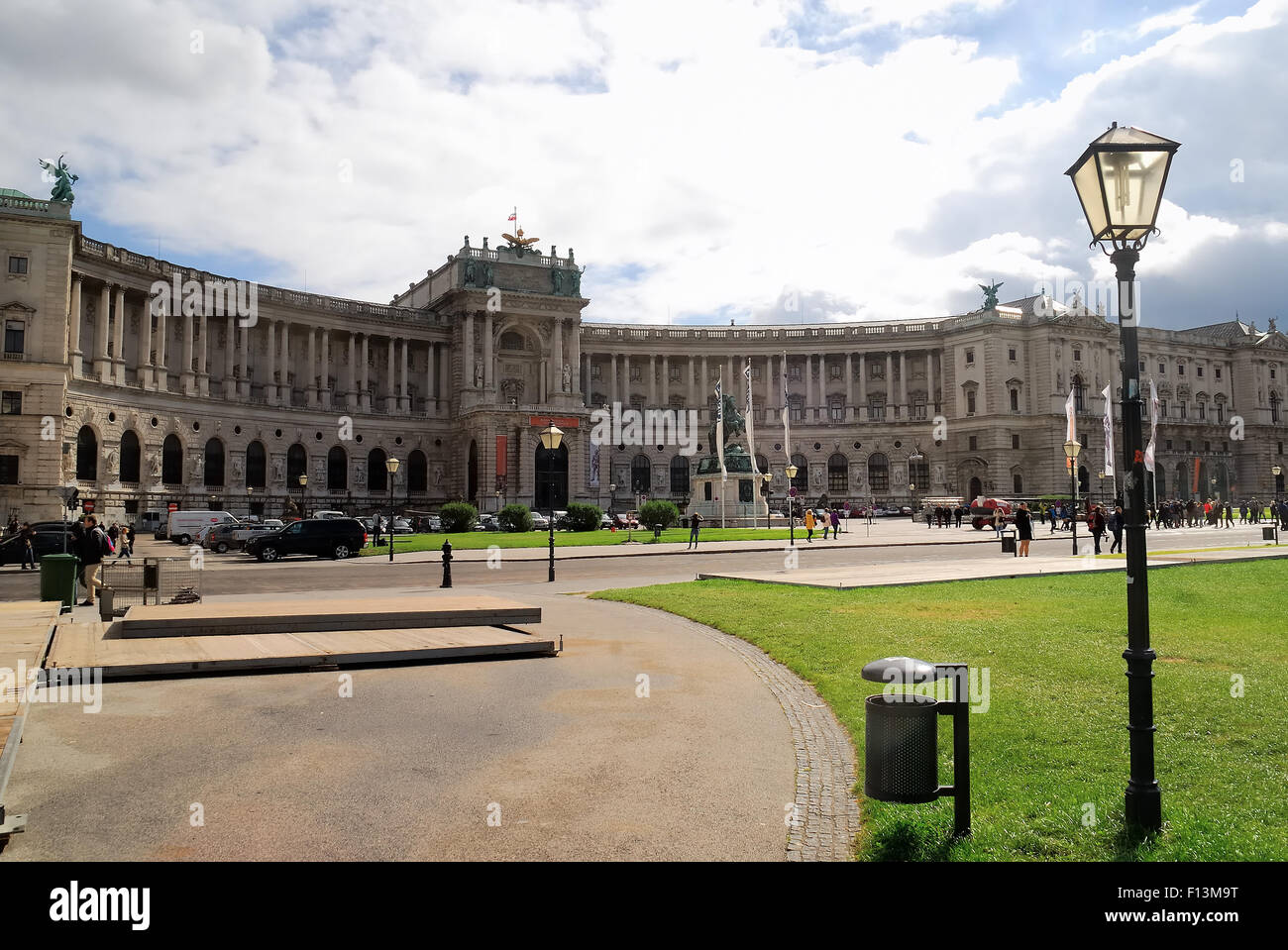 The Hofburg Imperial Palace, Heldenplatz Heroes Square, Vienna.The ...
