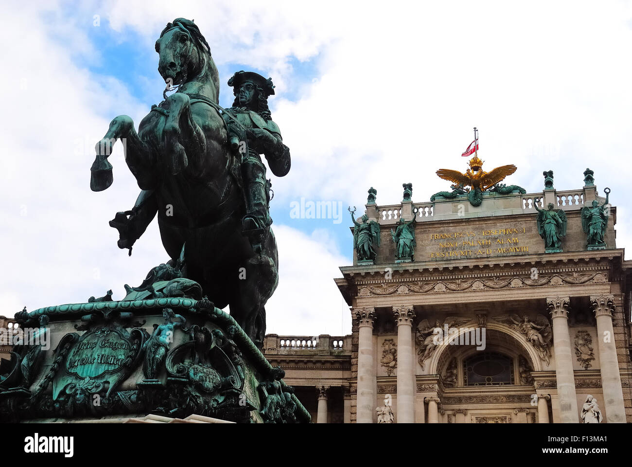 Prince Eugen equestrian statue, Hofburg Imperial Palace, Heldenplatz ...