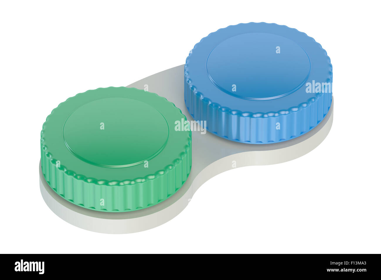 Contact lenses case closeup isolated on white background Stock Photo ...