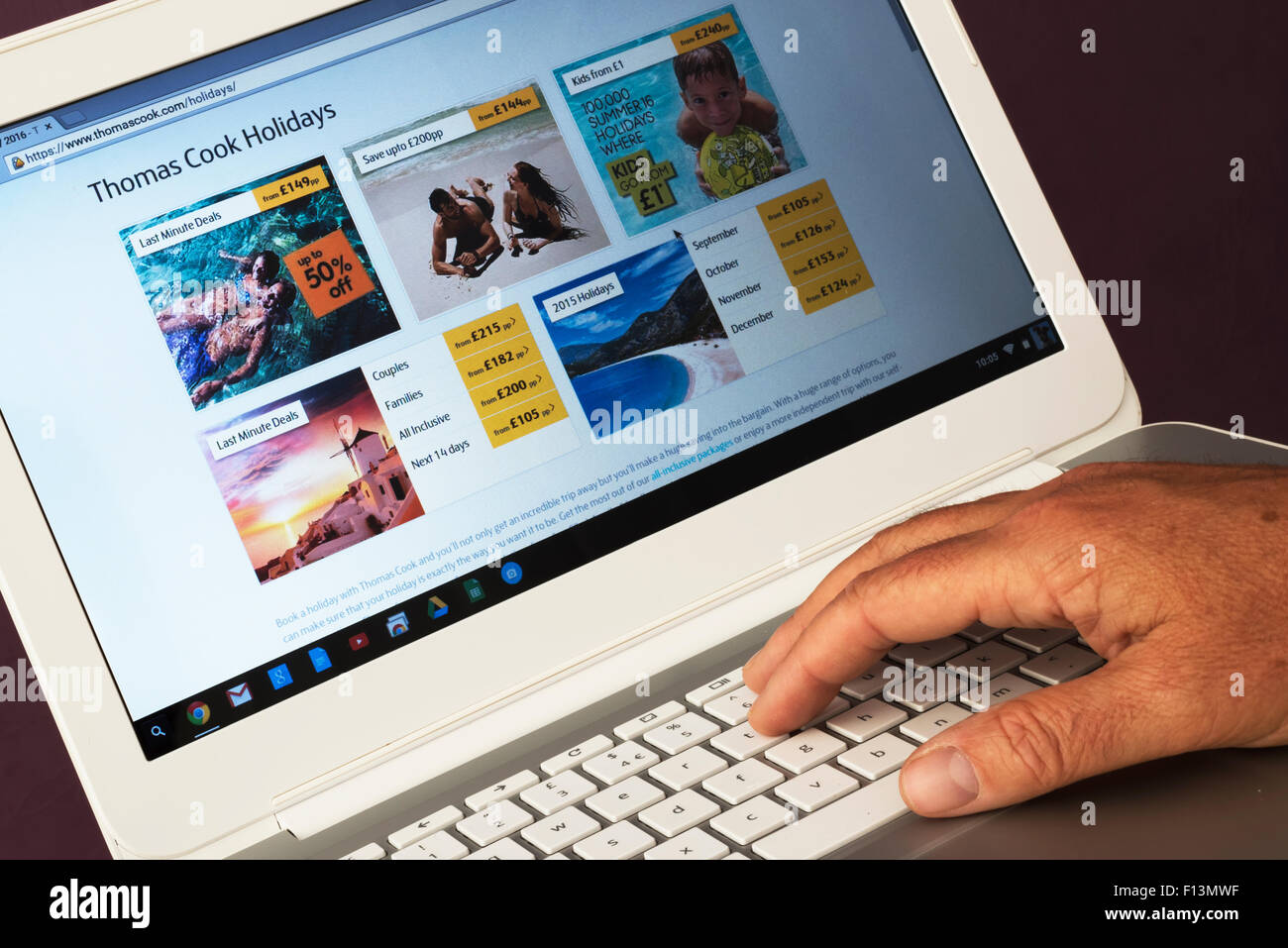 The thomas cook website hi-res stock photography and images - Alamy
