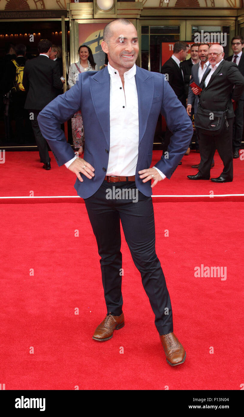 London, UK. Louie Spence at Miss Saigon Press Night at the Prince ...