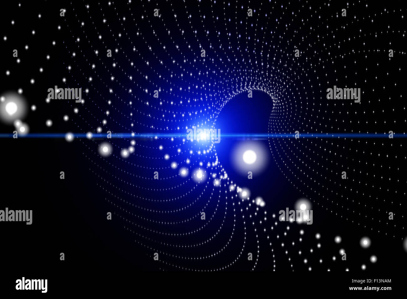 Futuristic technology wave background design with lights Stock Photo ...