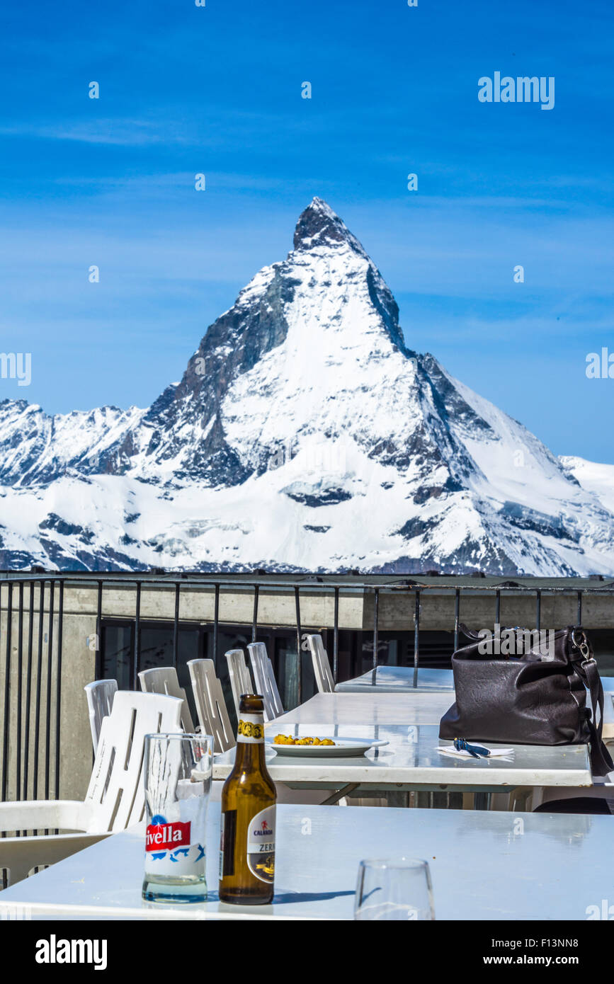 Views of the train ride to the Matterhorn, Zermatt, Switzerland Stock ...
