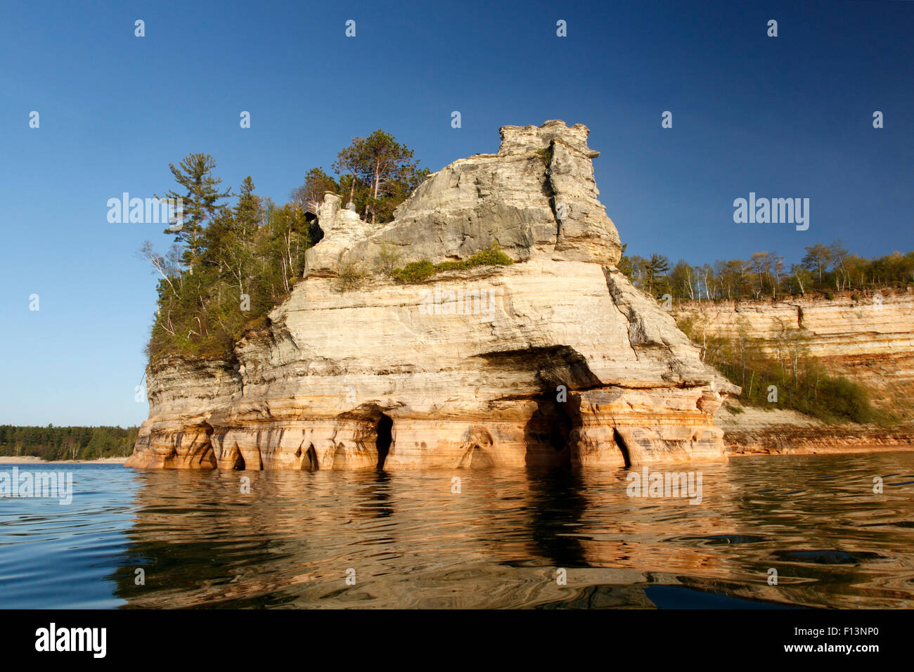 Miners Castle in Pictured Rocks National Lakeshore Stock Photo - Alamy