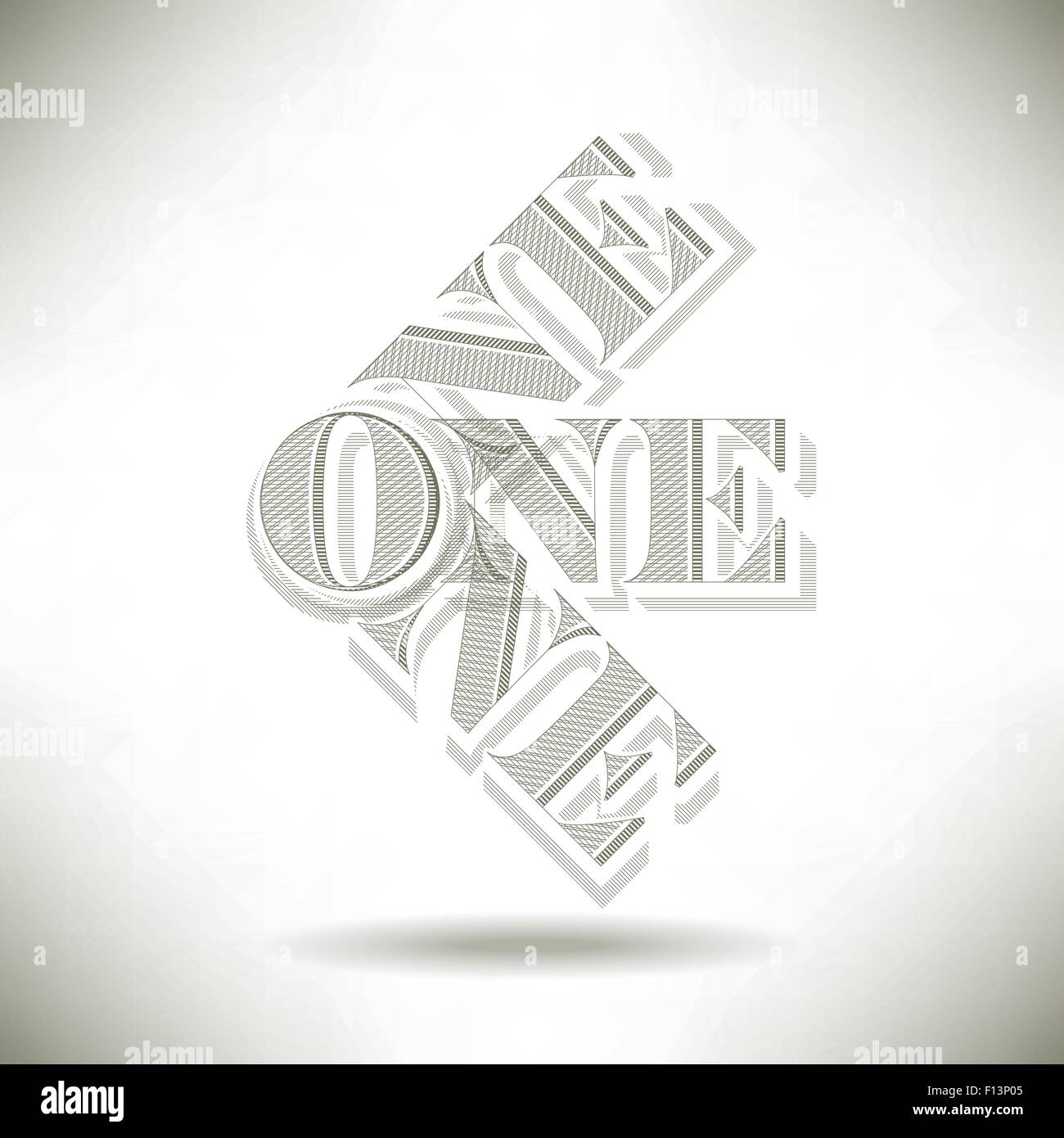 A One Arrow Made from Dollar Bill on a Plain Background Stock Vector ...