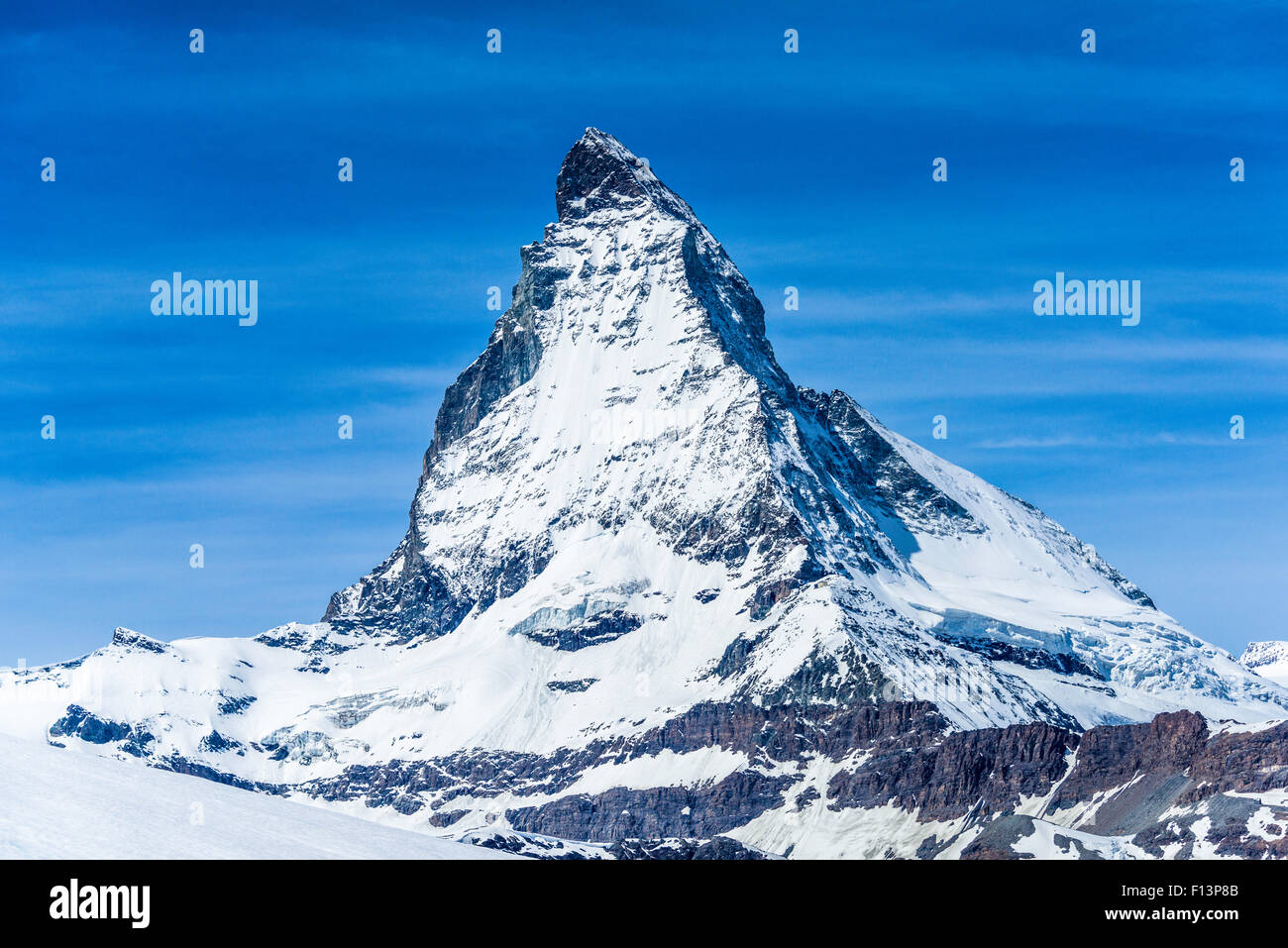 Views of the train ride to the Matterhorn, Zermatt, Switzerland Stock ...