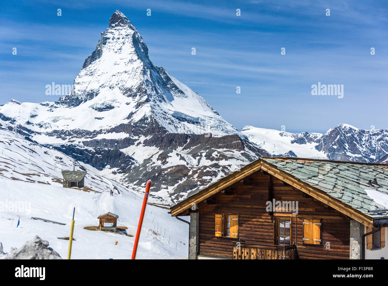 Views of the train ride to the Matterhorn, Zermatt, Switzerland Stock ...