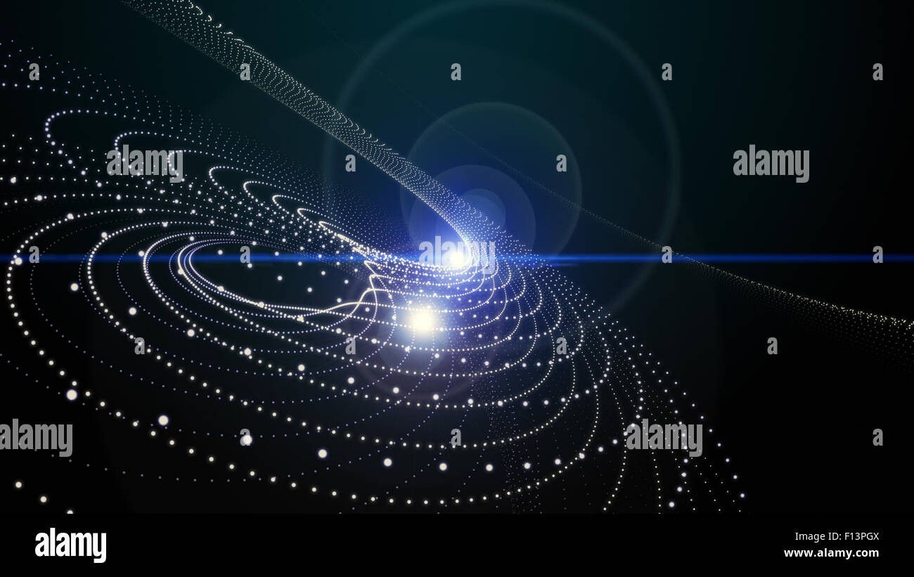 Futuristic technology wave background design with lights Stock Photo ...