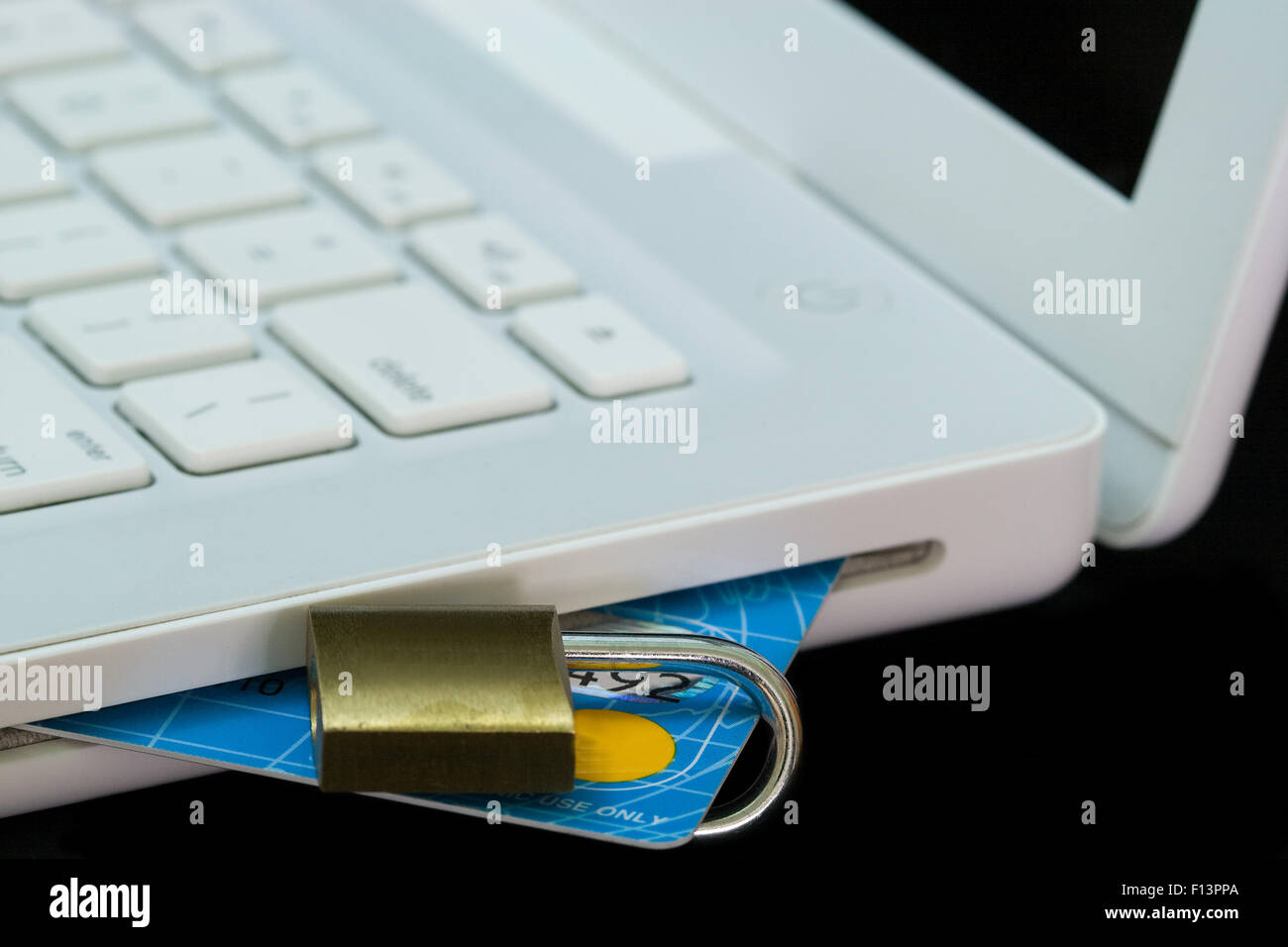 Safe and secure online transaction, payment via credit card Stock Photo ...