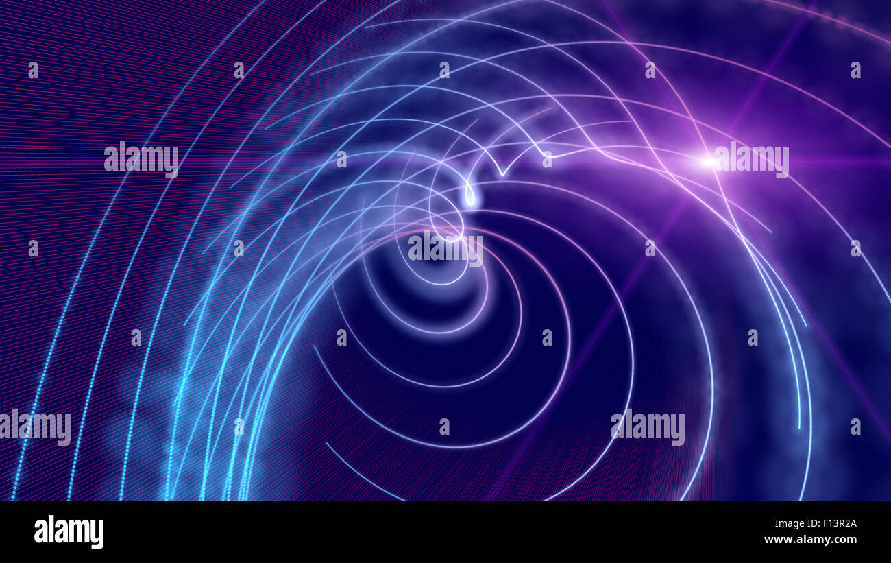 Futuristic technology wave background design with lights Stock Photo ...