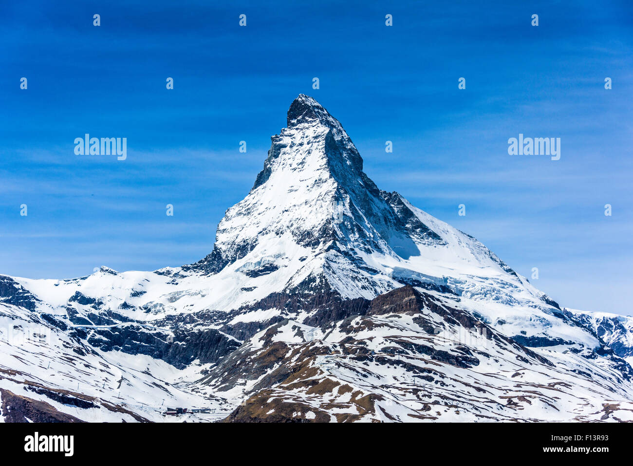 Views of the train ride to the Matterhorn, Zermatt, Switzerland Stock ...