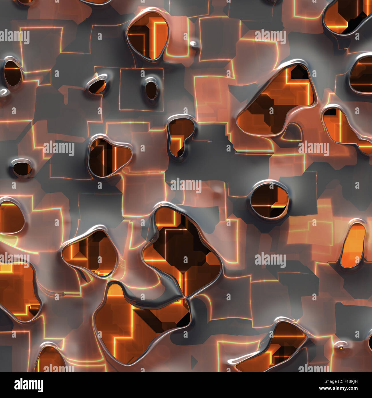 Wonderful abstract illustrated glass object Stock Photo - Alamy