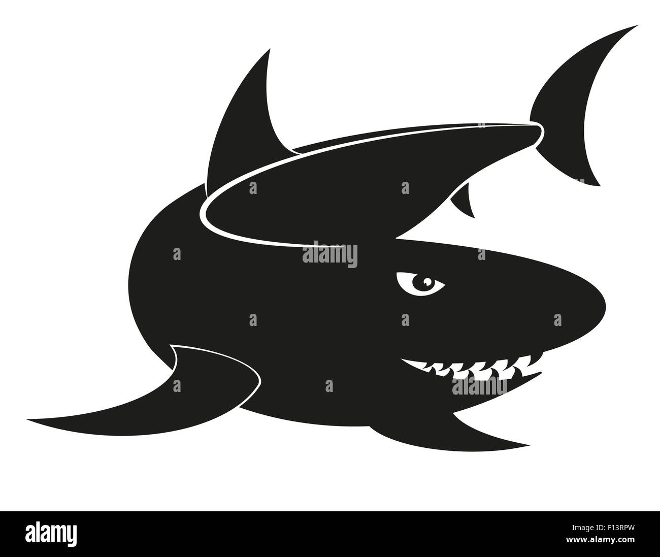Vector shark Stock Vector Image & Art - Alamy