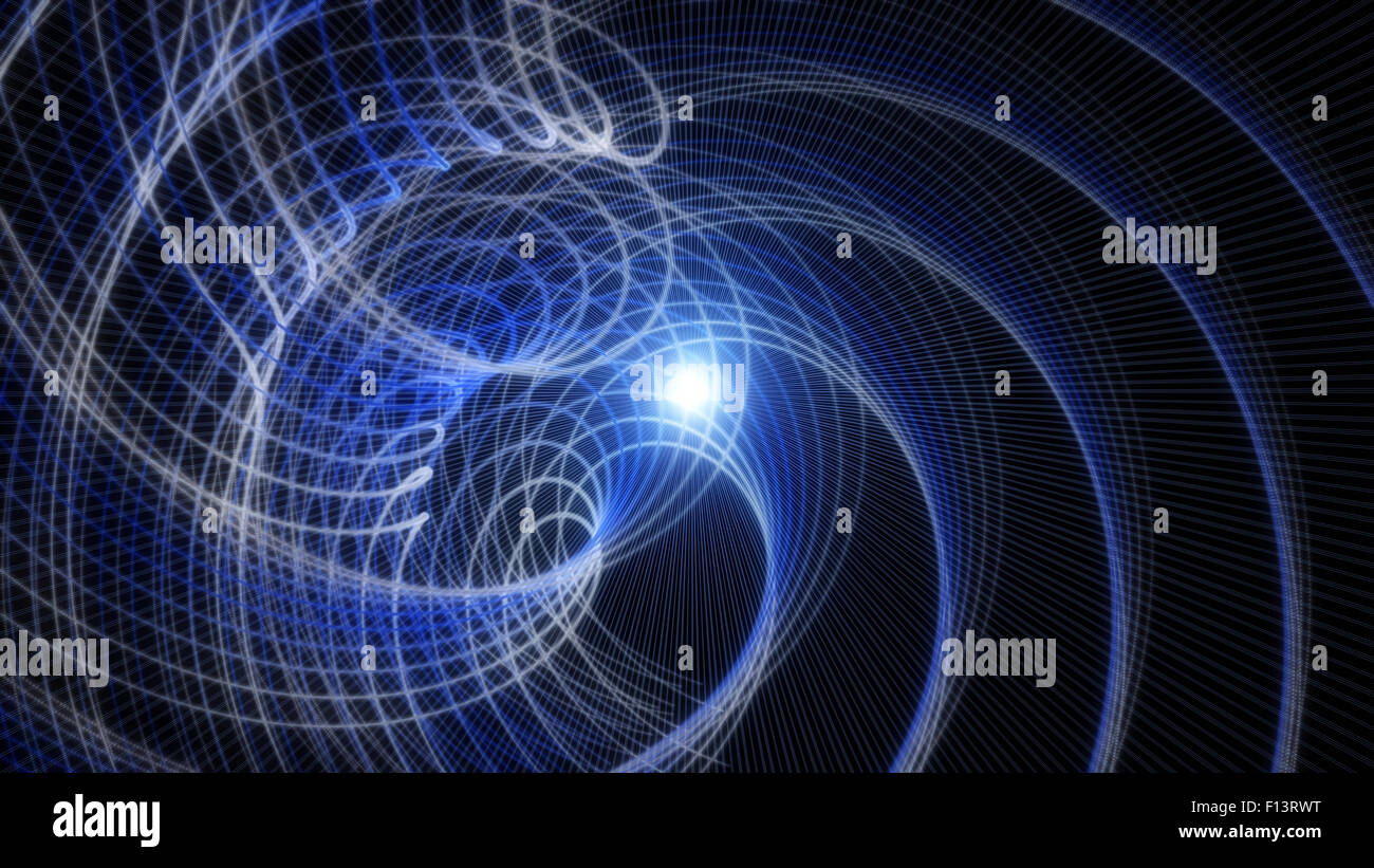 Futuristic technology wave background design with lights Stock Photo ...