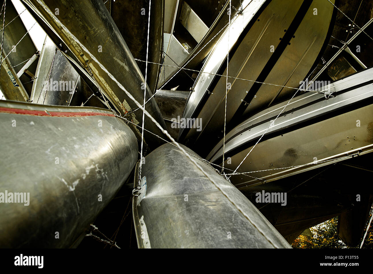 Nancy Rubins' sculpture Monochrome II Stock Photo - Alamy