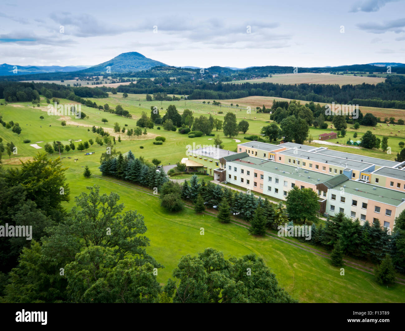 Blick vom Aussichtsturm in Janov Stock Photo - Alamy