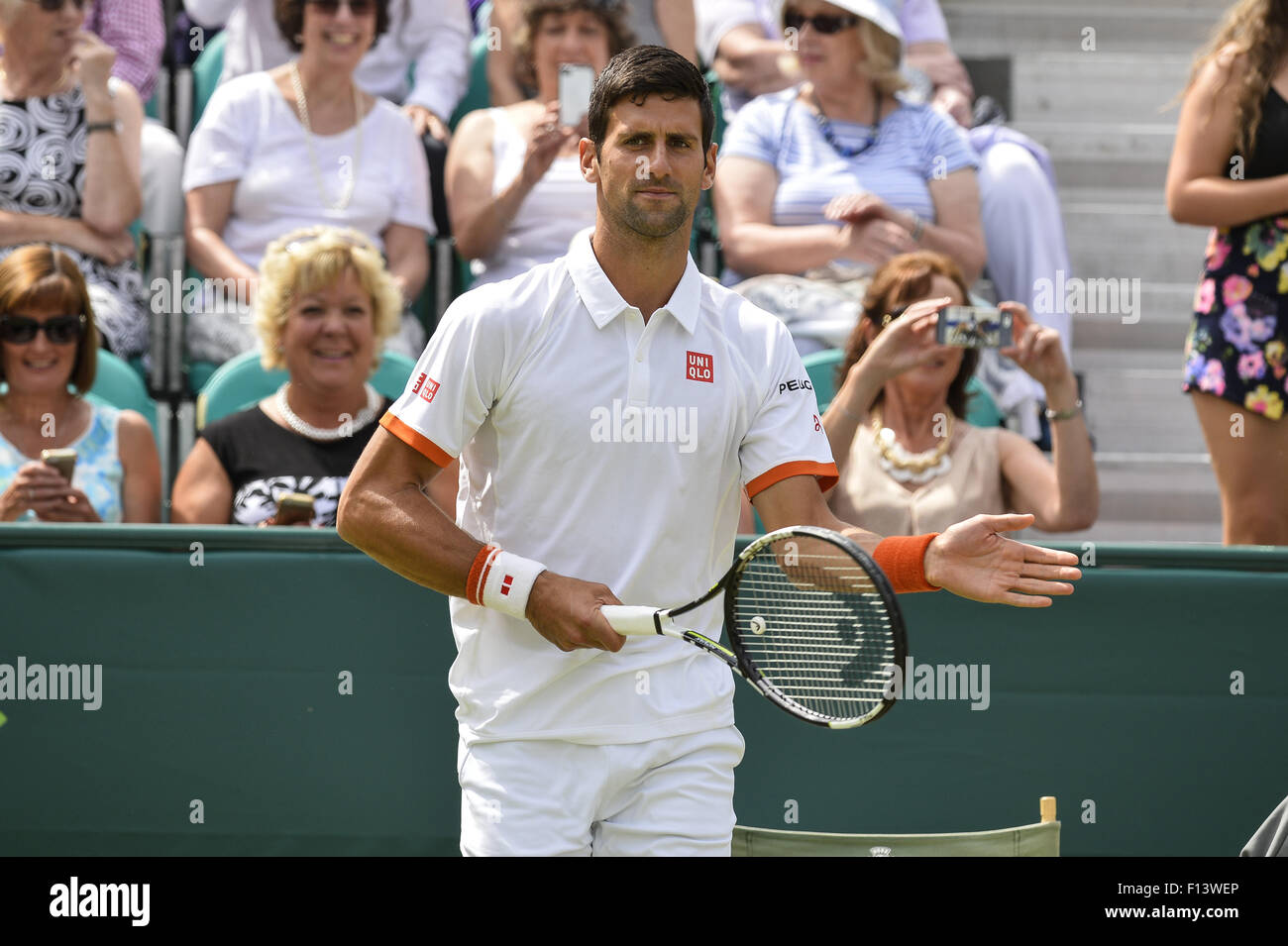 Boodles Tennis 2015 at Stoke Park in Buckinghamshire Featuring: Novak ...