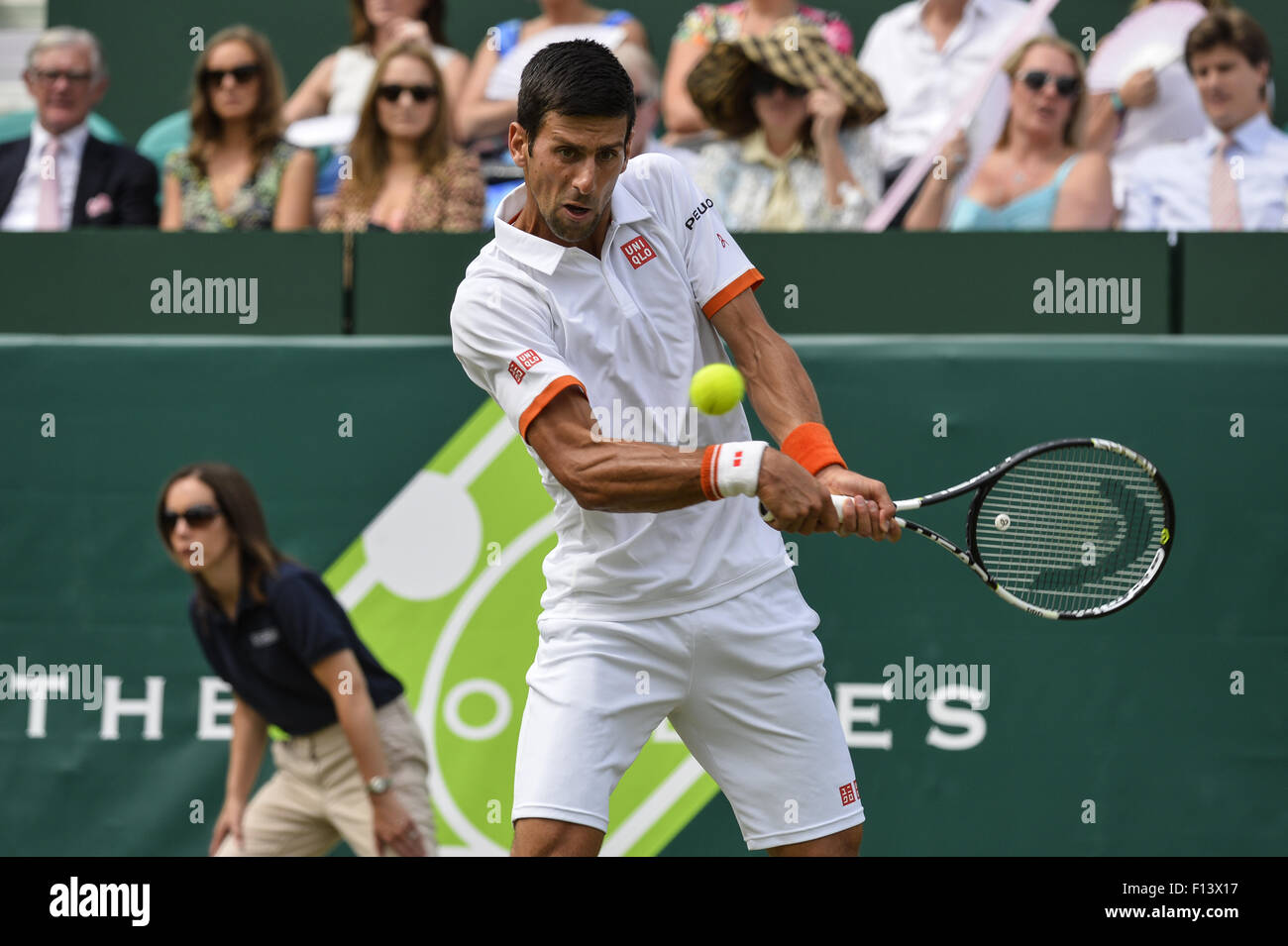Boodles Tennis 2015 at Stoke Park in Buckinghamshire Featuring: Novak ...
