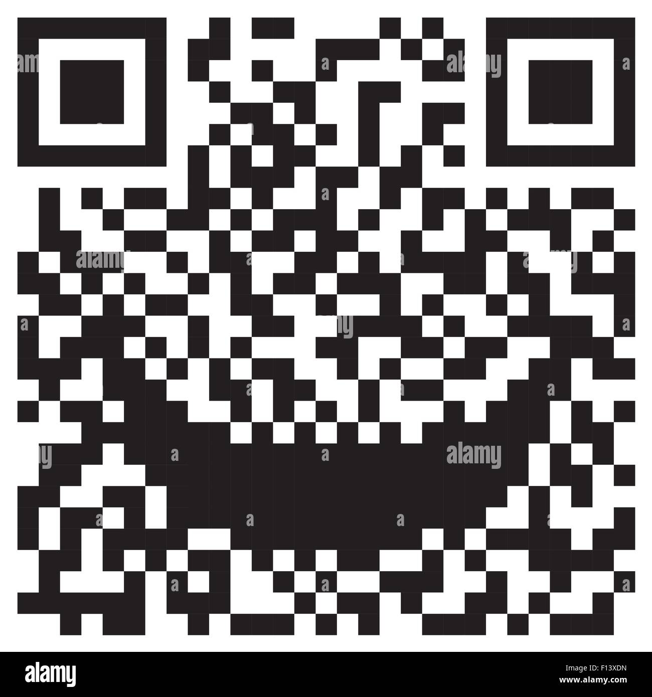 An illustration that humanizes the QR Code concept with a smile Stock ...