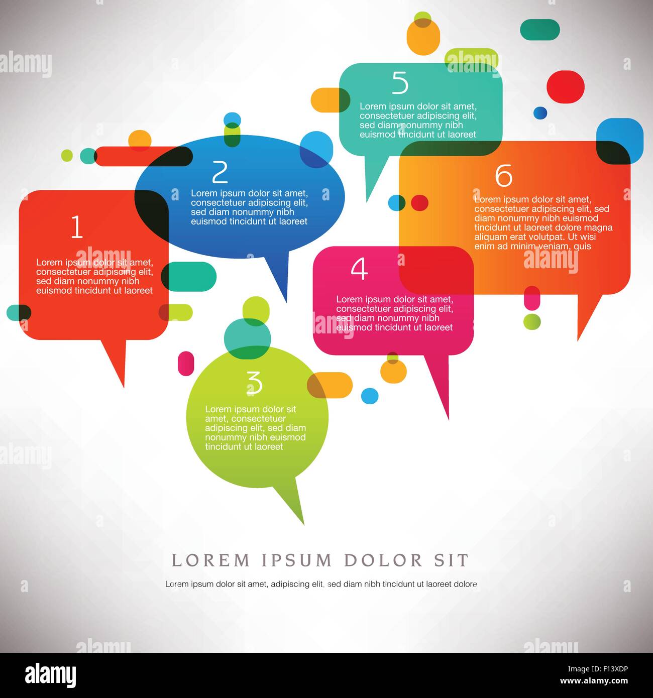 Speech Bubble Background With Text Space Stock Vector Image & Art - Alamy