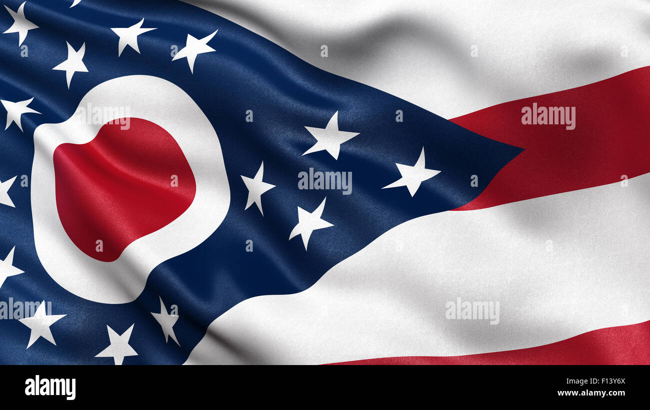 US state flag of Ohio Stock Photo - Alamy