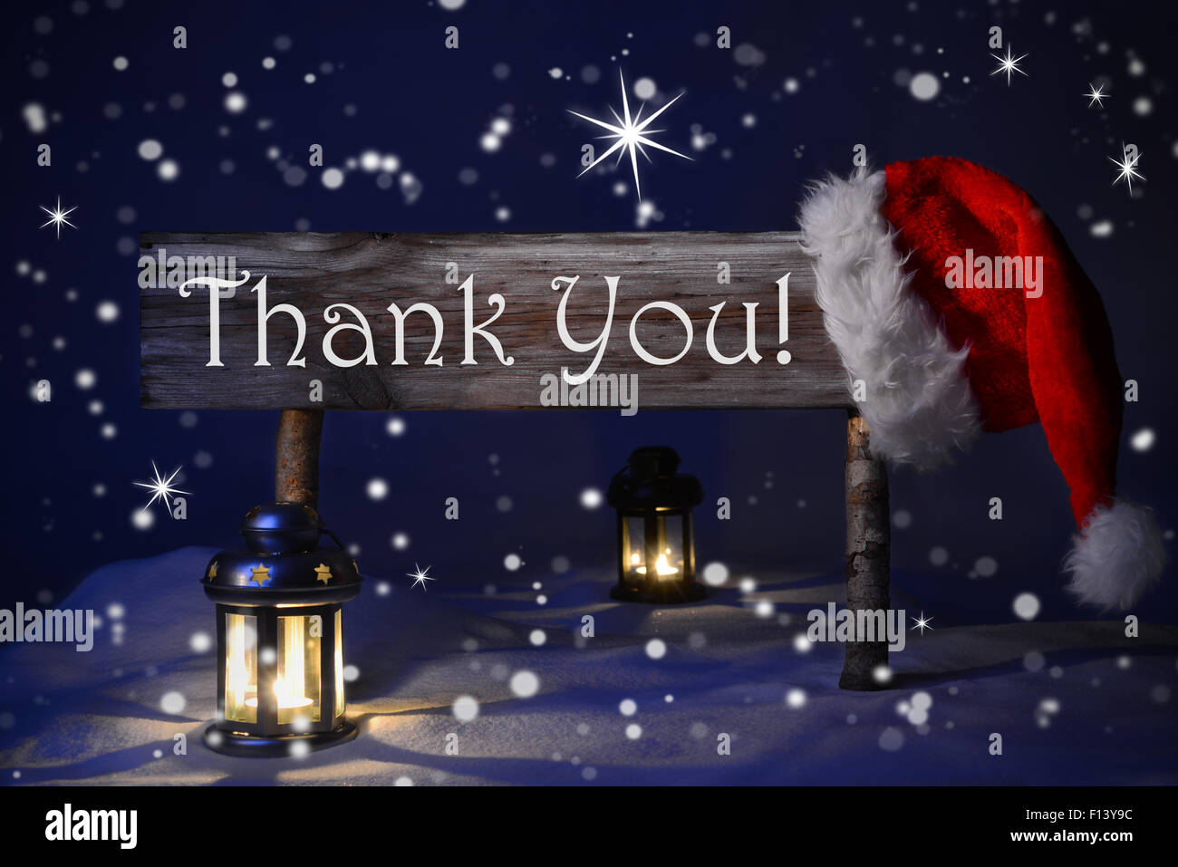 Thank you night sign hi-res stock photography and images - Alamy