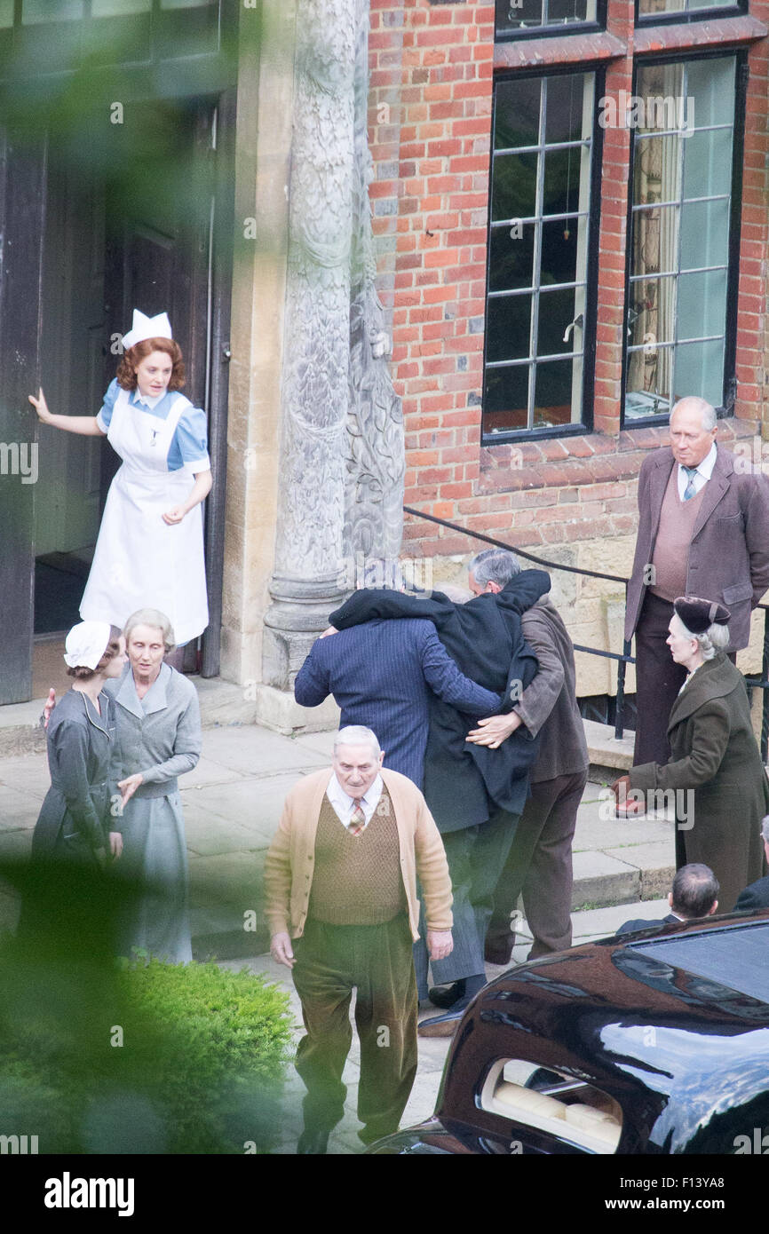 Filming for 'Churchill's Secret' Featuring: Michael Gambon, ROMOLA ...