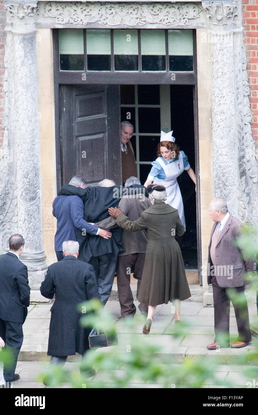 Filming for 'Churchill's Secret' Featuring: Michael Gambon, ROMOLA ...