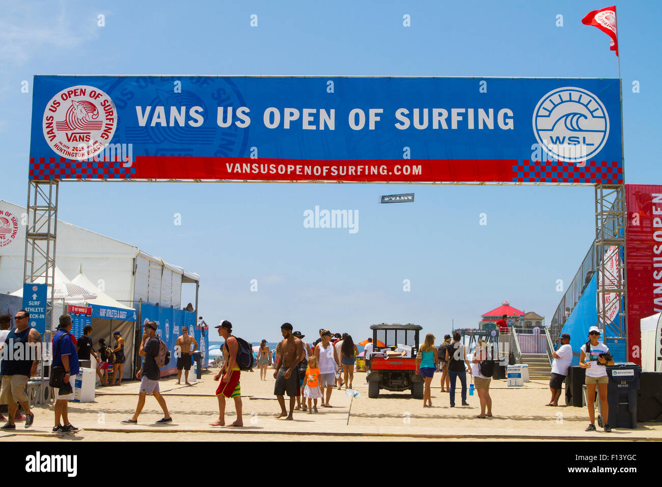 Vans US Open of Surfing at Huntington Beach California USA Stock Photo ...
