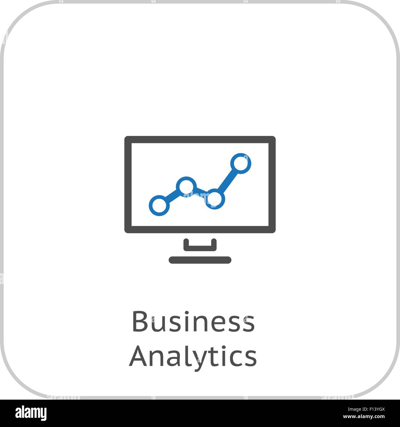 Business Analytics Icon. Concept. Flat Design Stock Vector Image & Art ...