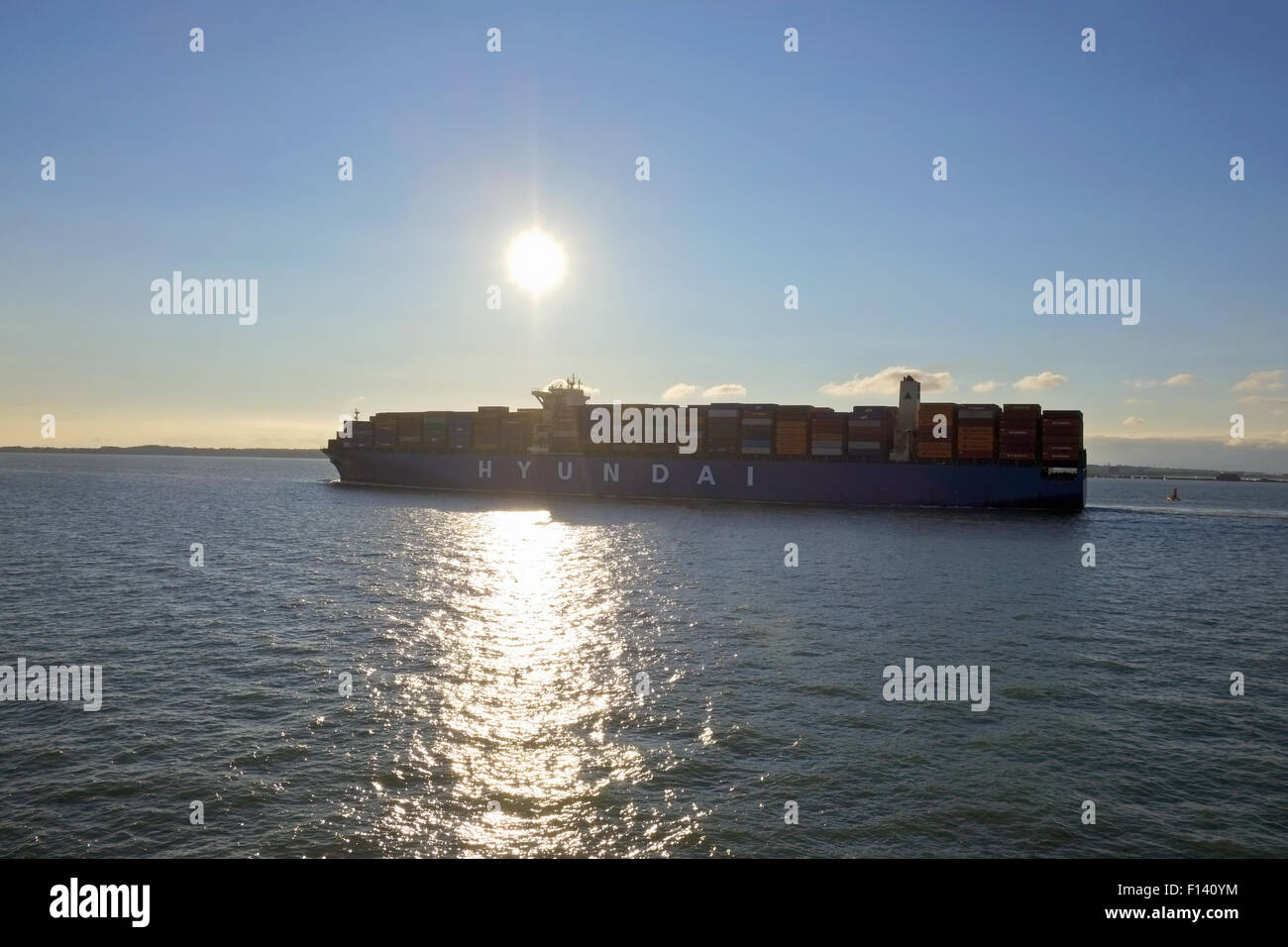 shipping container crossing the English channel UK Stock Photo - Alamy
