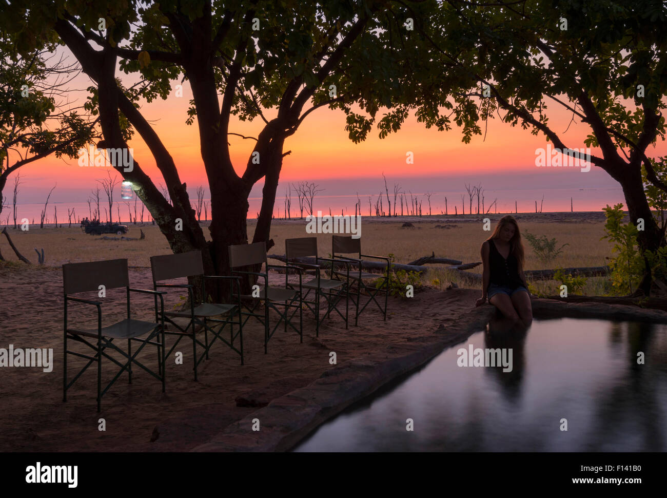 African safari sunset hi-res stock photography and images - Alamy