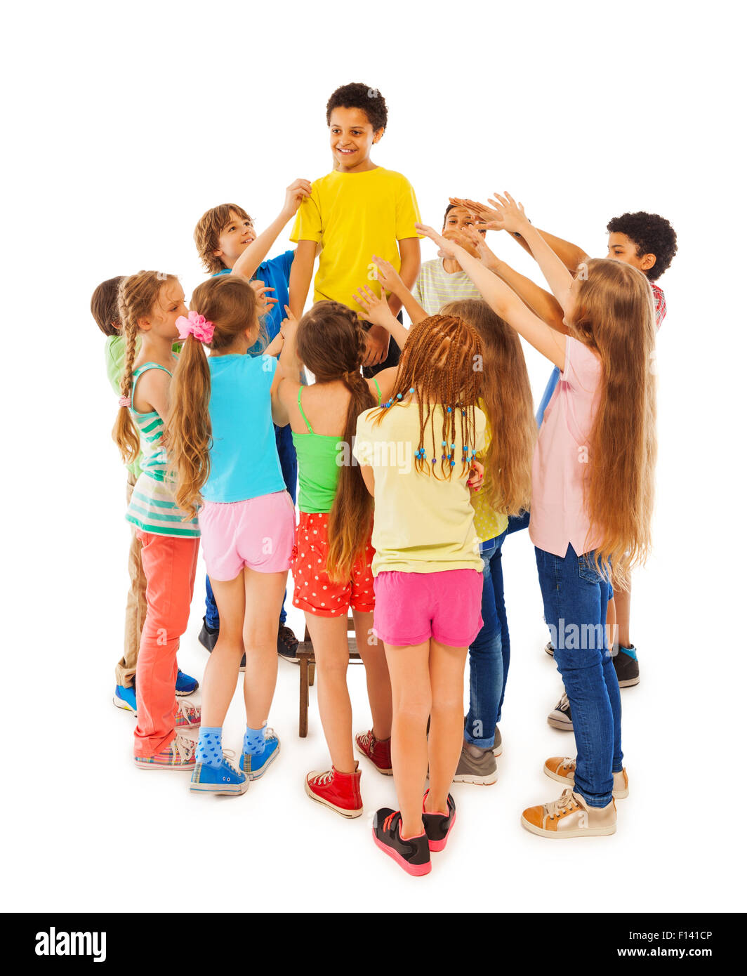 Hand up school Cut Out Stock Images & Pictures - Alamy
