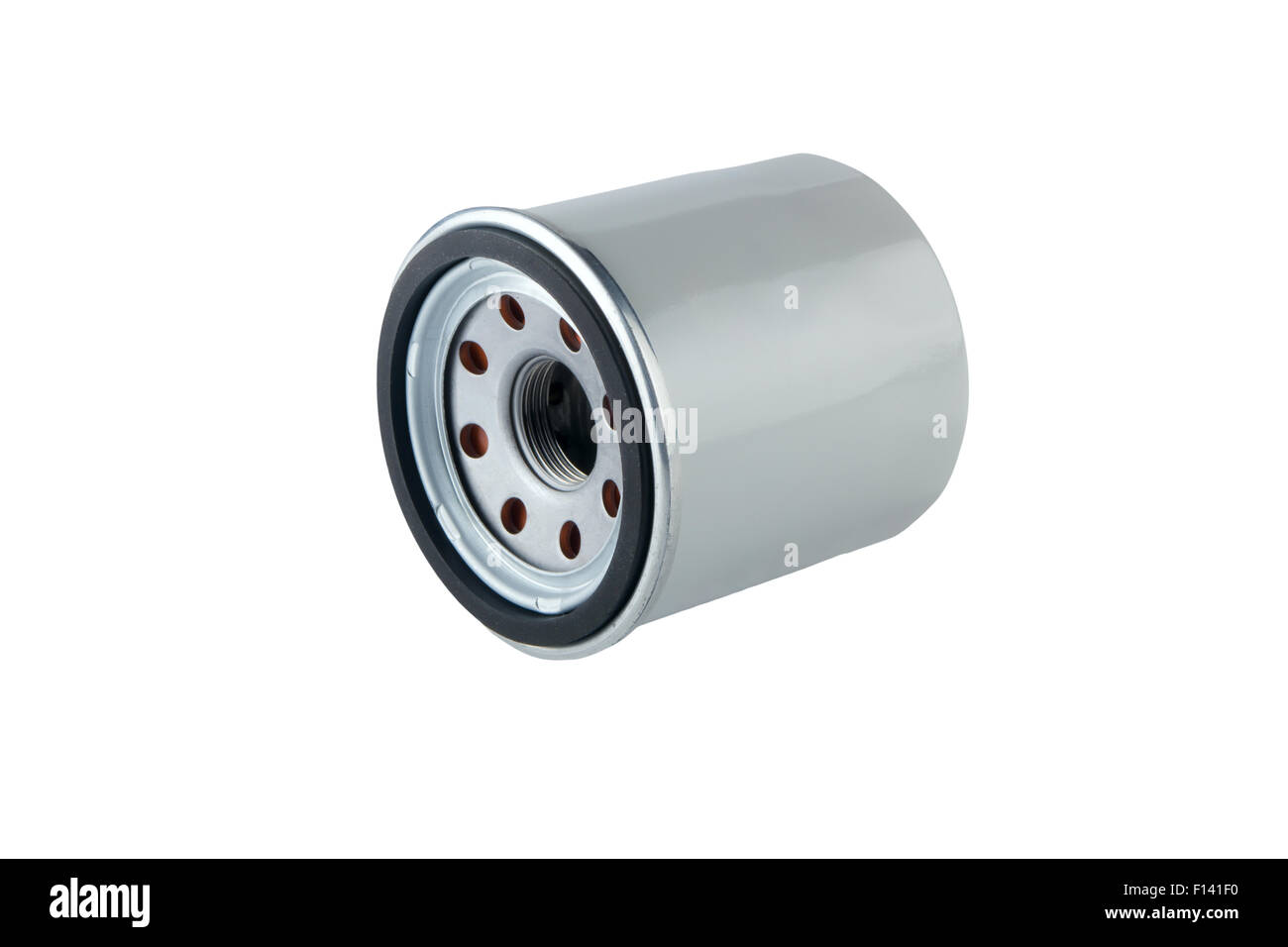 Oil Filter isolated on White Background Stock Photo - Alamy