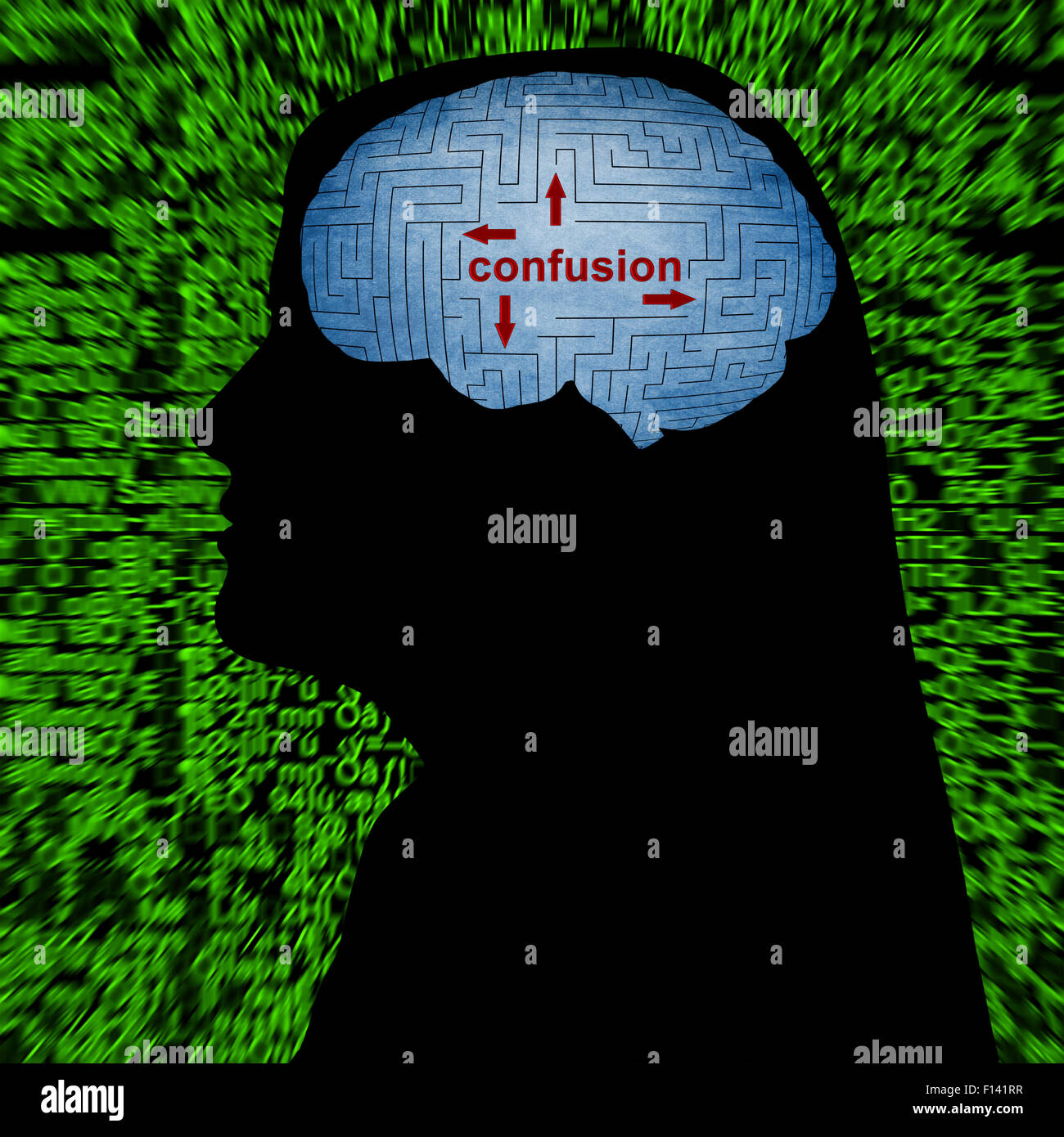 Confusion in mind Stock Photo - Alamy