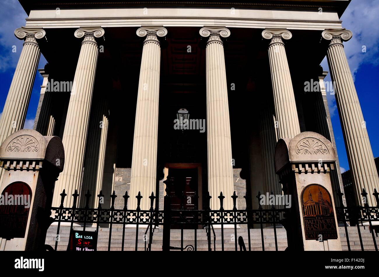 Baltimore, Maryland: The imposing Baltimore Basilica built in 1821 with ...