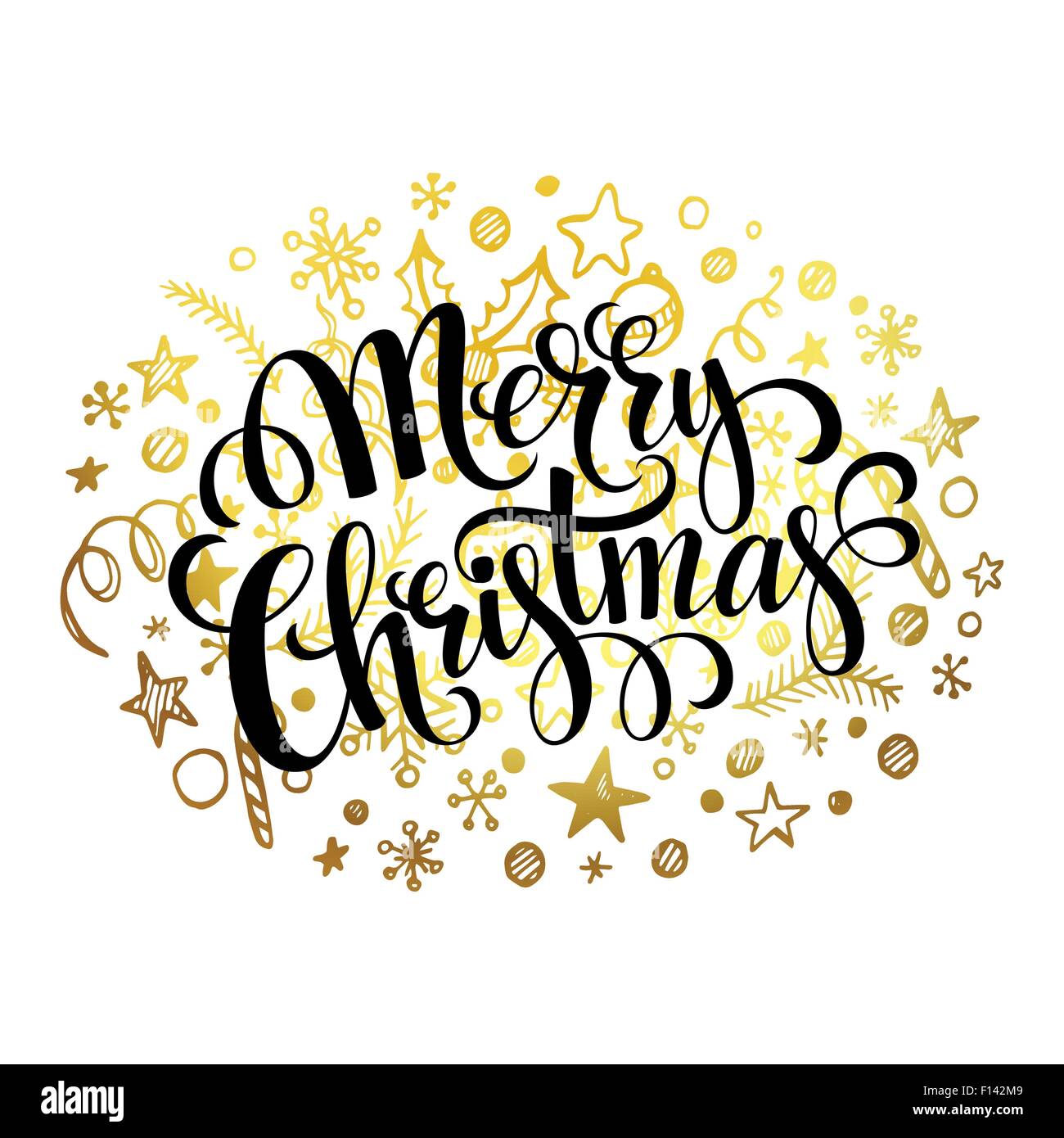 Handwritten christmas text Cut Out Stock Images & Pictures - Alamy