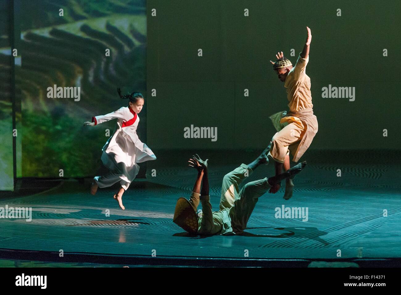 New York, NY, USA. 26th Aug, 2015. The dancers of Pearl in attendance ...