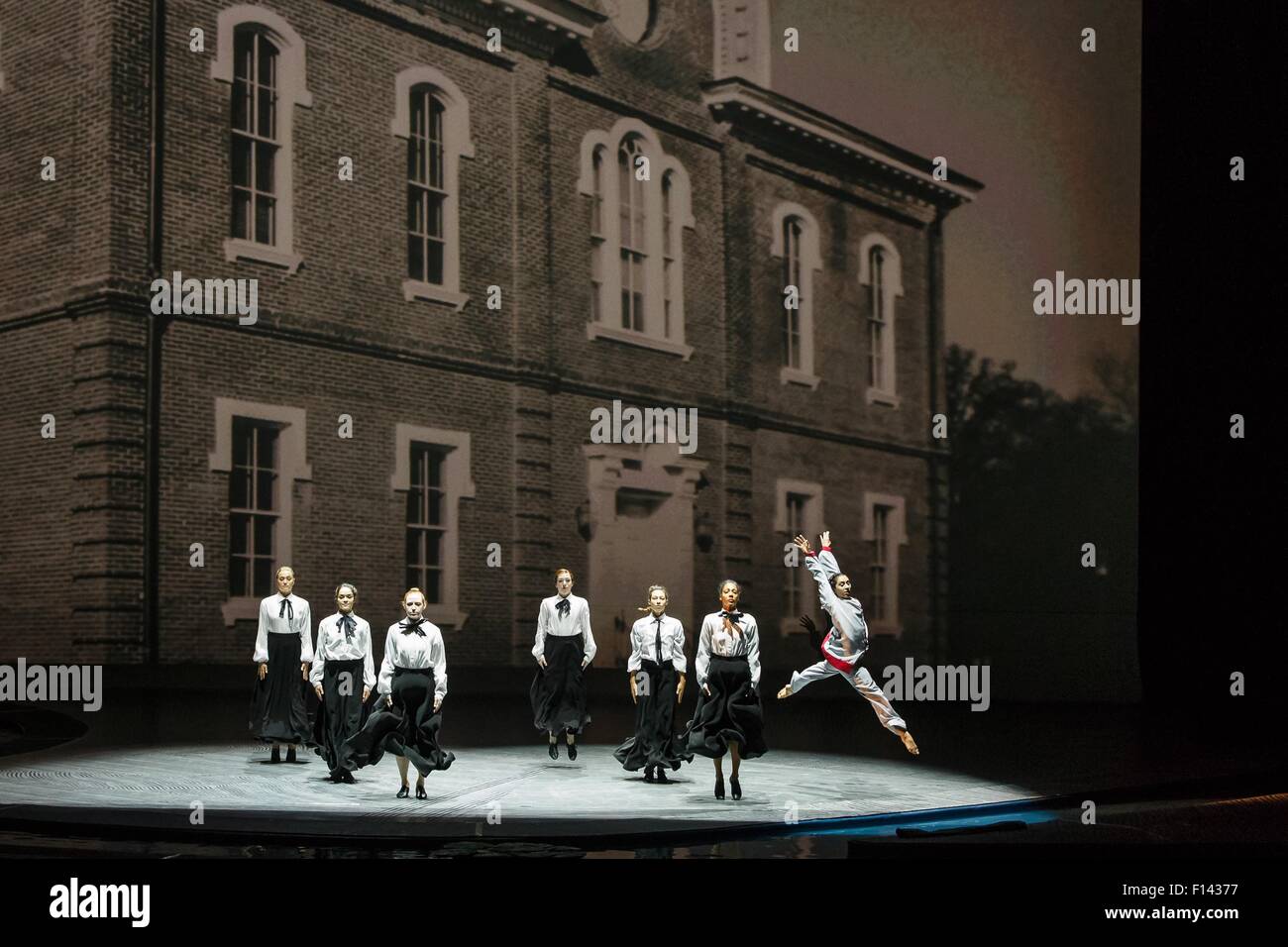 New York, NY, USA. 26th Aug, 2015. The dancers of Pearl in attendance ...