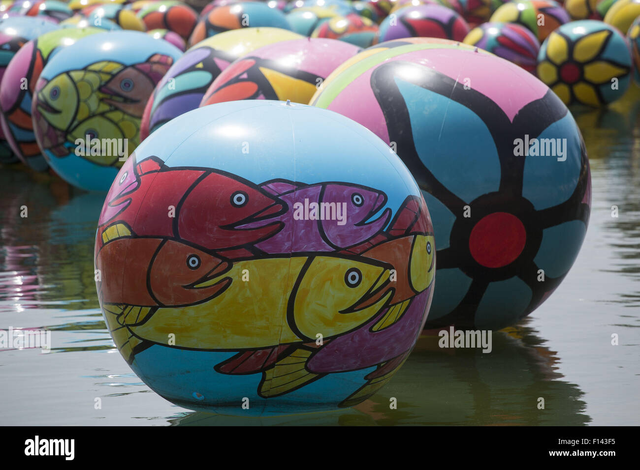 Los Angeles, California, USA. 26th Aug, 2015. The hand-painted vinyl ...